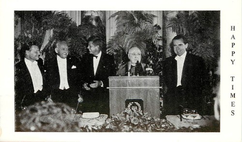 1975 Postcard John Kennedy Richard Nixon Rockefeller Francis Cardinal ...