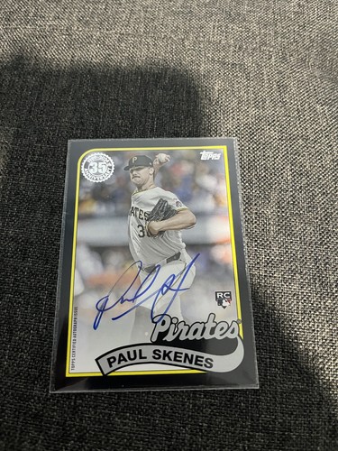 2024 Topps Update 89 Topps Back Border Auto Paul Skenes 89AU-PS Pirates ...
