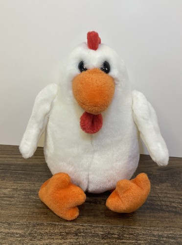 Chicken 10" Stuffed Plush Animal Sounds Noise Crowing Farm Beak Rooster ...