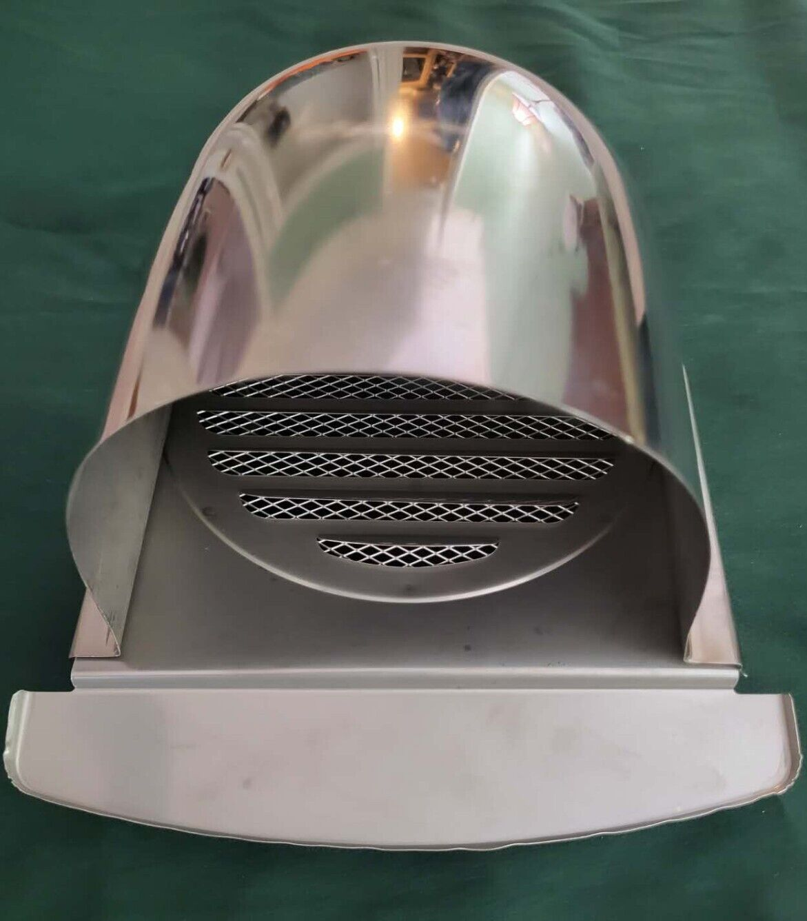 NEW! 6" inch Exhaust Air Vent Cover Louvered Vent Cover Stainless Steel ...