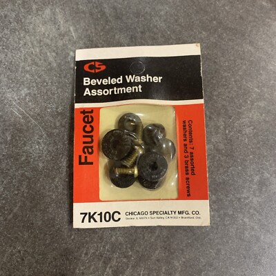 CHICAGO SPECIALTY BEVELED FAUCET WASHERS, ASSORTMENT 7K10C | eBay