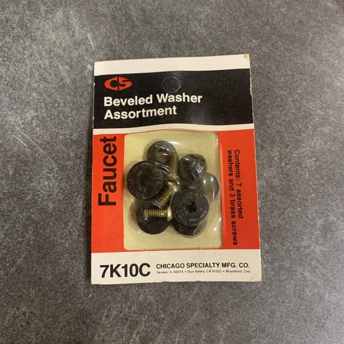 CHICAGO SPECIALTY BEVELED FAUCET WASHERS, ASSORTMENT 7K10C | eBay