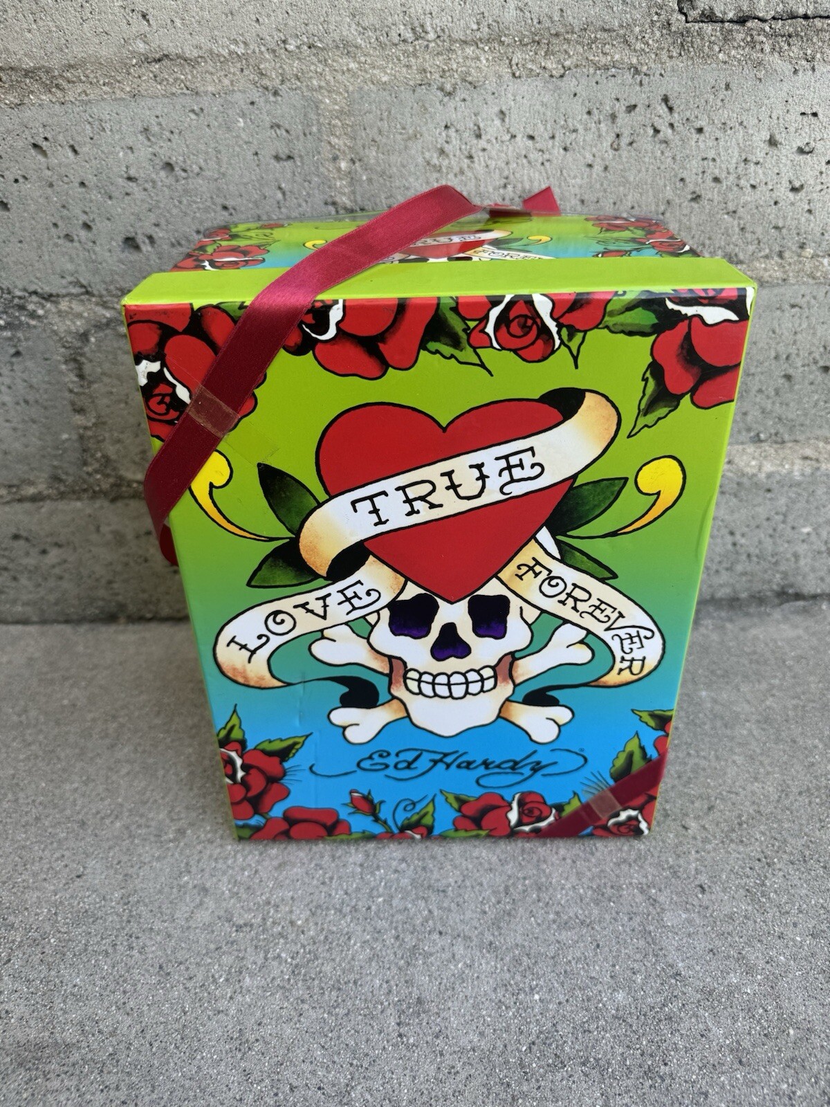 Ed Hardy x Frank True Love Graphic Design Storage Gift Box & Picture ...