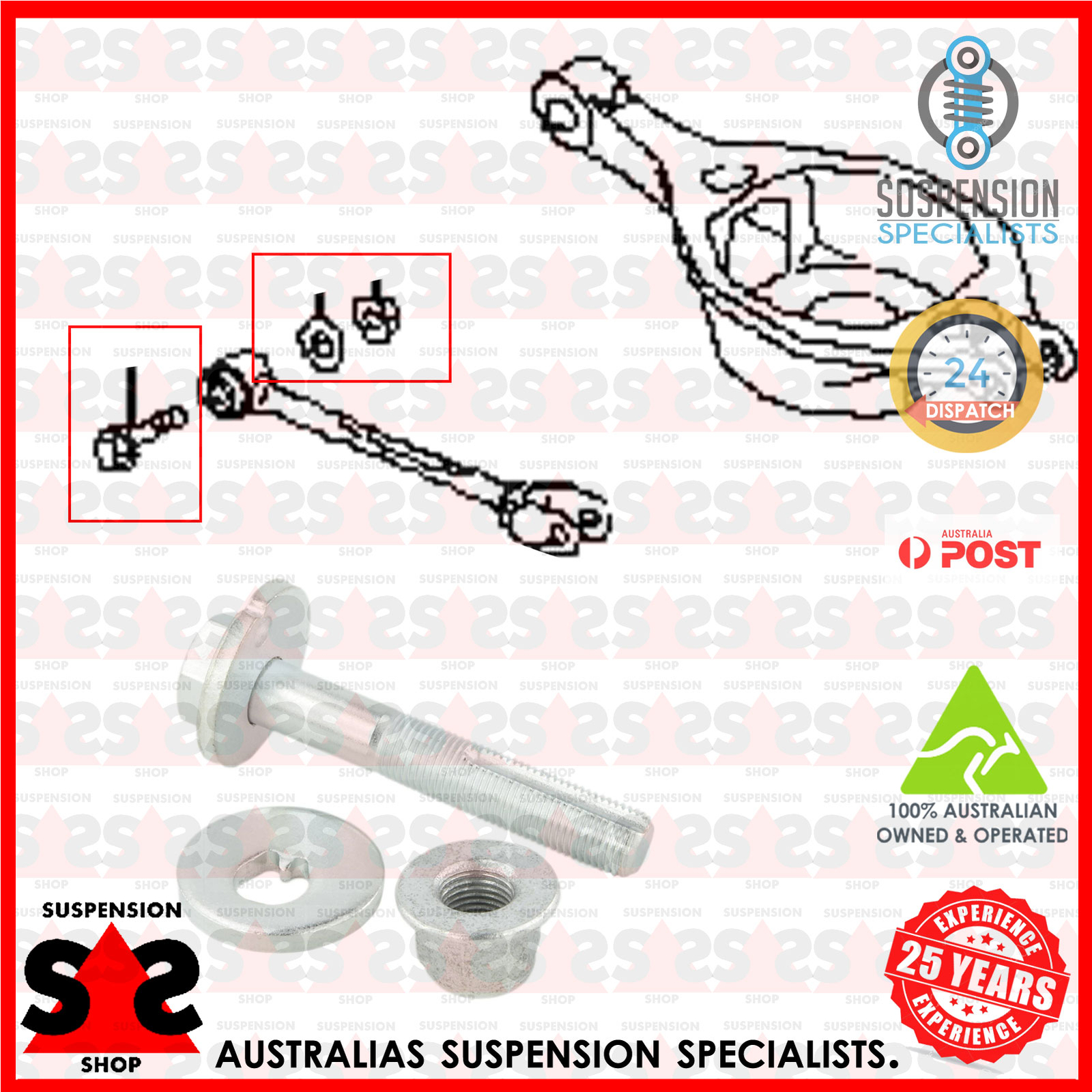 Camber Correction Screw Suit NISSAN Gloria Xi (Y34) 3.0 GLORIA XI (Y34 ...