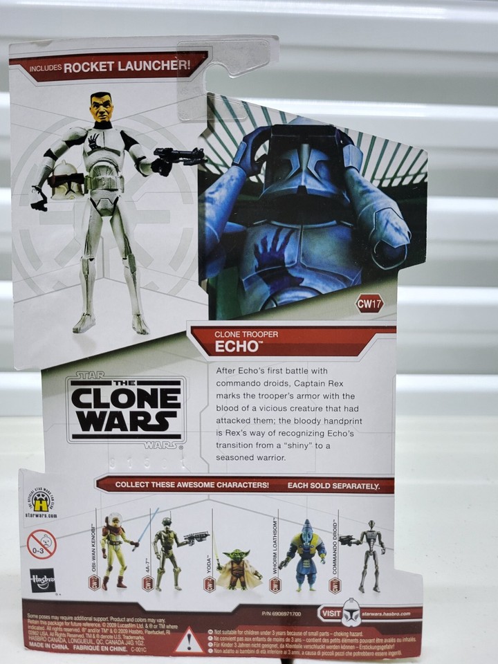 Clone Trooper Echo CW17 STAR WARS The Clone Wars TCW Sealed #3 | eBay