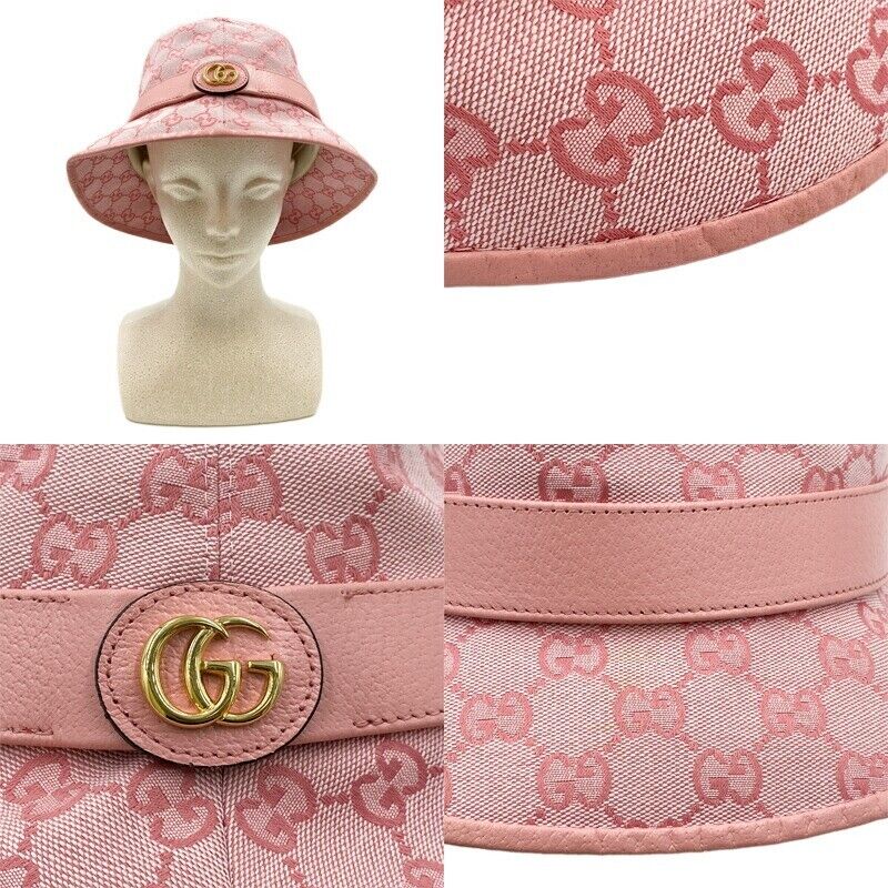 Gucci GG Canvas Bucket Hat 7478476 Pink M 58cm | eBay Gucci GG Canvas Bucket Hat 7478476 Pink M 58cm | eBay