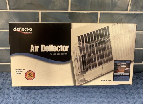 Deflect-o Air Deflector Side Wall Register Vent Clear Adjusts 10"-16 ...