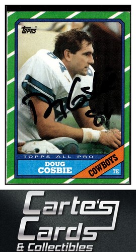 Doug Cosbie 1986 Topps #130 Dallas Cowboys AP TTM/IP Signed Auto | eBay