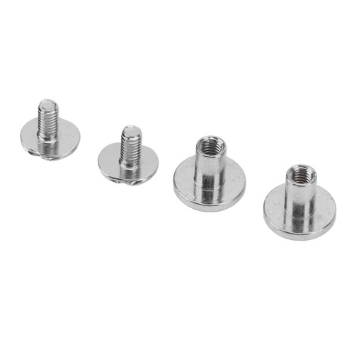 120 Sets Book Binding Screw 9x8mm Uniform Chicago Screws Stud Screw ...