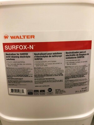 Walter Surfox-N 20™ Liter Cleaning and Neutralizing Formula for Welding ...