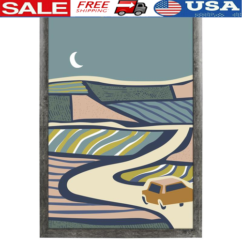 Rustic Museum Poster Picture Frame Durable Wall Decor Hanging Artwork ...