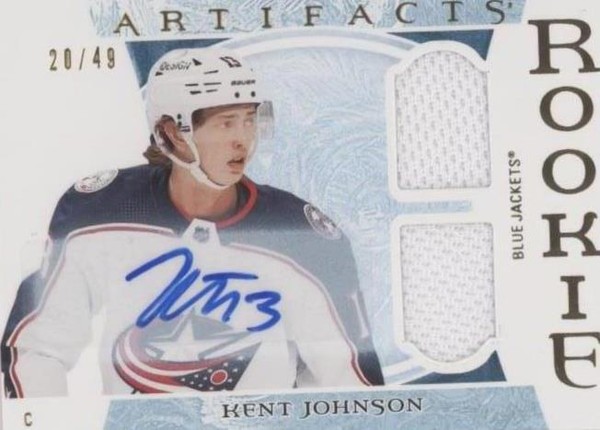 2022-23 Upper Deck Artifacts - Rookies Horizontal Gold Autograph Material Relics #200 Kent ...