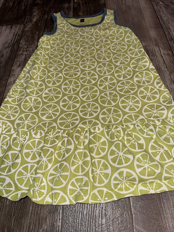 Girl's Tea Collection Mint Lime Fruit Printed Maxi Dress Size 5 EUC | eBay