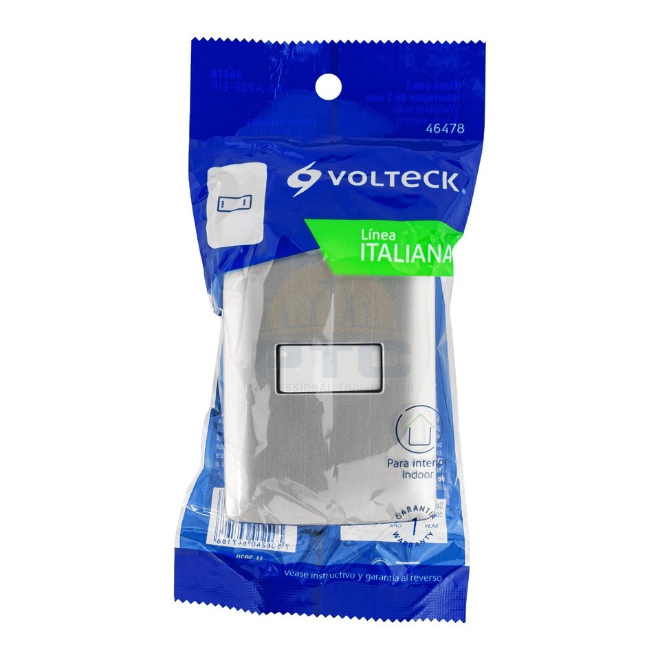 Volteck PA-APSE-EIP Armed plate 1 silver ladder switch, Italian line | eBay