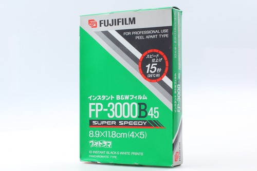 [New Expired] Fuji Fujifilm FP-3000B 45 4x5 Instant Black&White Film ...