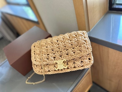 Celine Cachet Summer Hot Woven Bag Crossbody Outing Essentials | eBay
