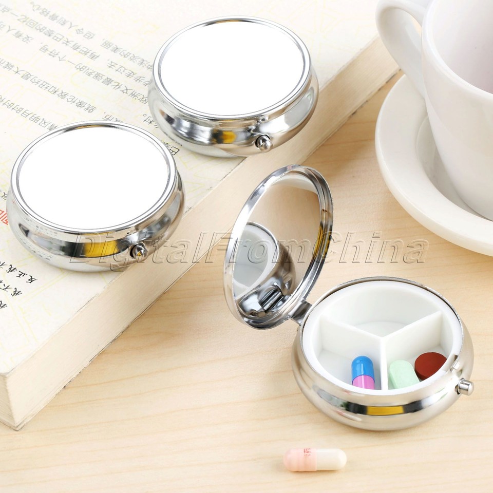 1/3/5Pcs Metal Pill Boxes Medicine Organizer Container Medicine Case 3 ...