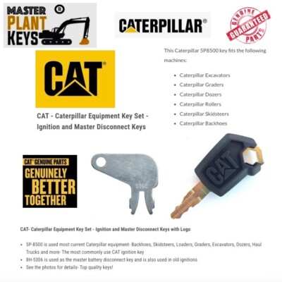 CAT - Caterpillar Equipment Key Set - Ignition and Disconnect Master ...