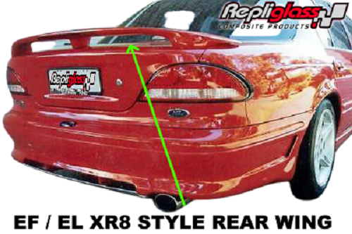 REAR BOOT SPOILER + BRAKE LIGHT compatible for FORD FALCON EF EL XR6 ...