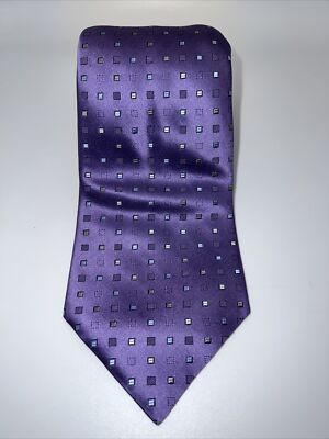 Beautiful Purple Neck Tie With Square Accents Apt 9 Handsome Fun Neck ...