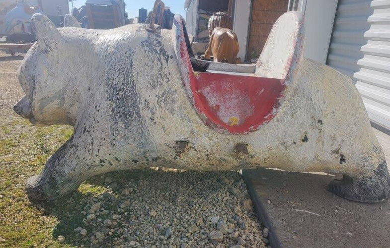 Vintage Panda Bear Coin Operated Kiddie Ride - Body Only - See Video | eBay