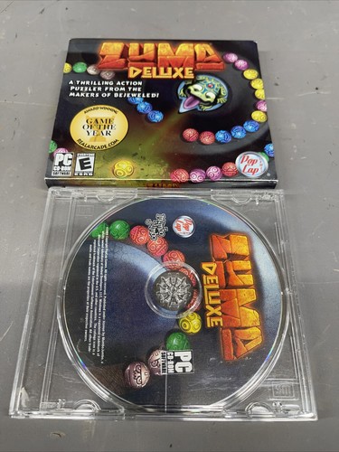 Zuma Deluxe Pop Cap Mumbo Jumbo PC CD ROM Computer Video Game | eBay