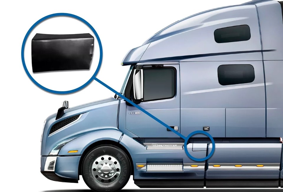 Compatible with Volvo VNL 2018+ Fuel Tank Cover- DEF Chassis w/Door ...