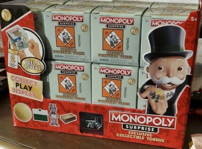 Monopoly Surprise Exclusive Collectible Tokens 16x 5 PC Blind Boxes New ...