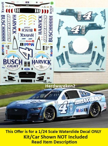 NASCAR DECAL # 4 BUSCH LIGHT #BREAK4BUSCH 2023 FORD MUSTANG - KEVIN ...