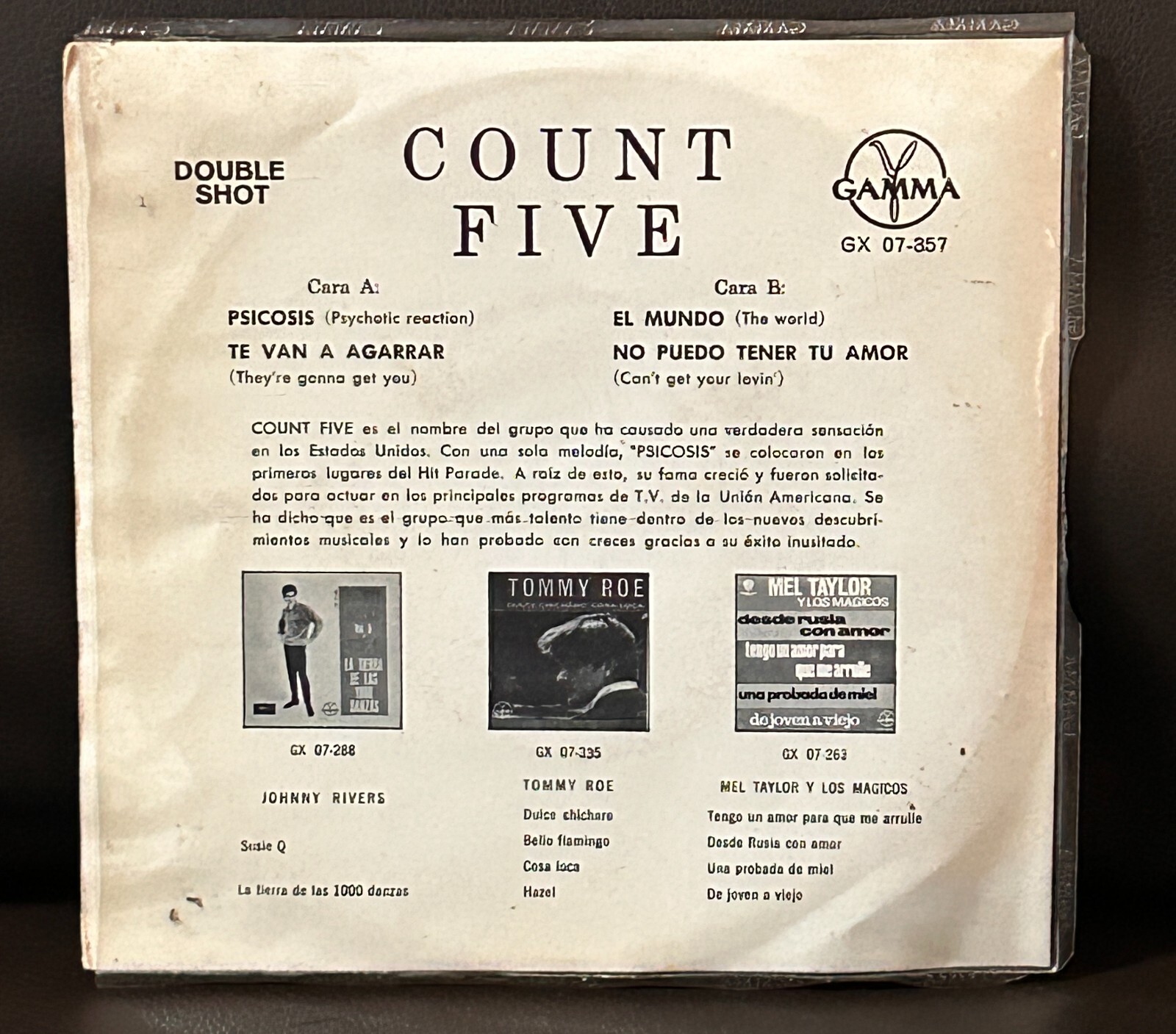 COUNT FIVE Psychotic Reaction +3 1966 MEXICO 7" EP Garage Rock Psych | eBay
