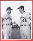 1967 NEW YORK METS TYPE 1 GLOSSY 8 X 10 KEN BOYER + RON TAYLOR | eBay