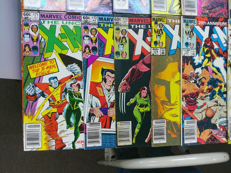 UNCANNY X-MEN 161-163 165 166 169-175 206 214 (Lot of 14) 11 Newsstand ...