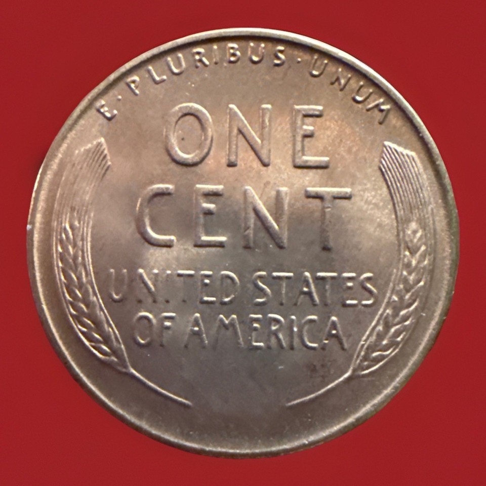 1942-S Red BU Lincoln Wheat Cent “Sold As Pictured" Fast S&H W/Tracking ...