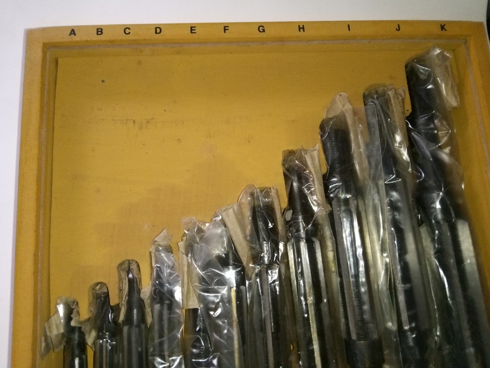 New Adjustable Hand Reamer Set 11 Piece Set A to K with Storage Carry ...