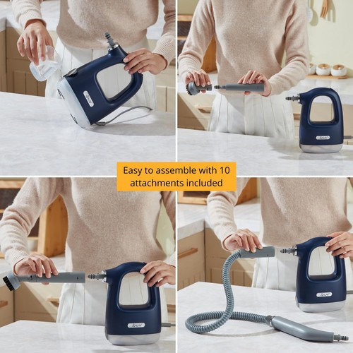 ® CleanSteam Compact Steam Cleaner Pressurized Multi-Surface Handheld ...