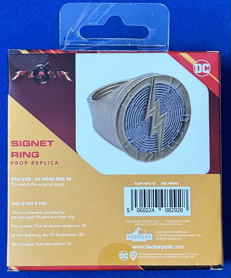 The Flash Life Size Prop Replica - Signet Ring 2024 Factory ...