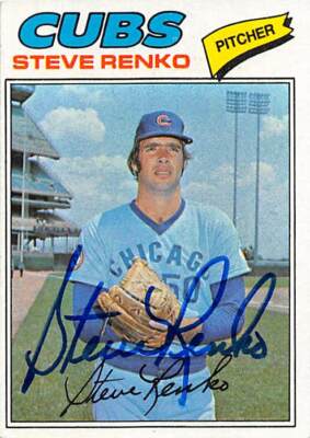 Steve Renko autographed baseball card (Chicago Cubs) 1977 Topps #586 | eBay