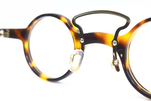 Vintage Hand Made Acetate Retro Small Round Eyeglass Frames Glasses ...