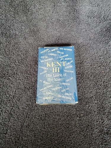 Vintage Kent III Cigarette Playing Cards Unopened 1980's Collectible | eBay