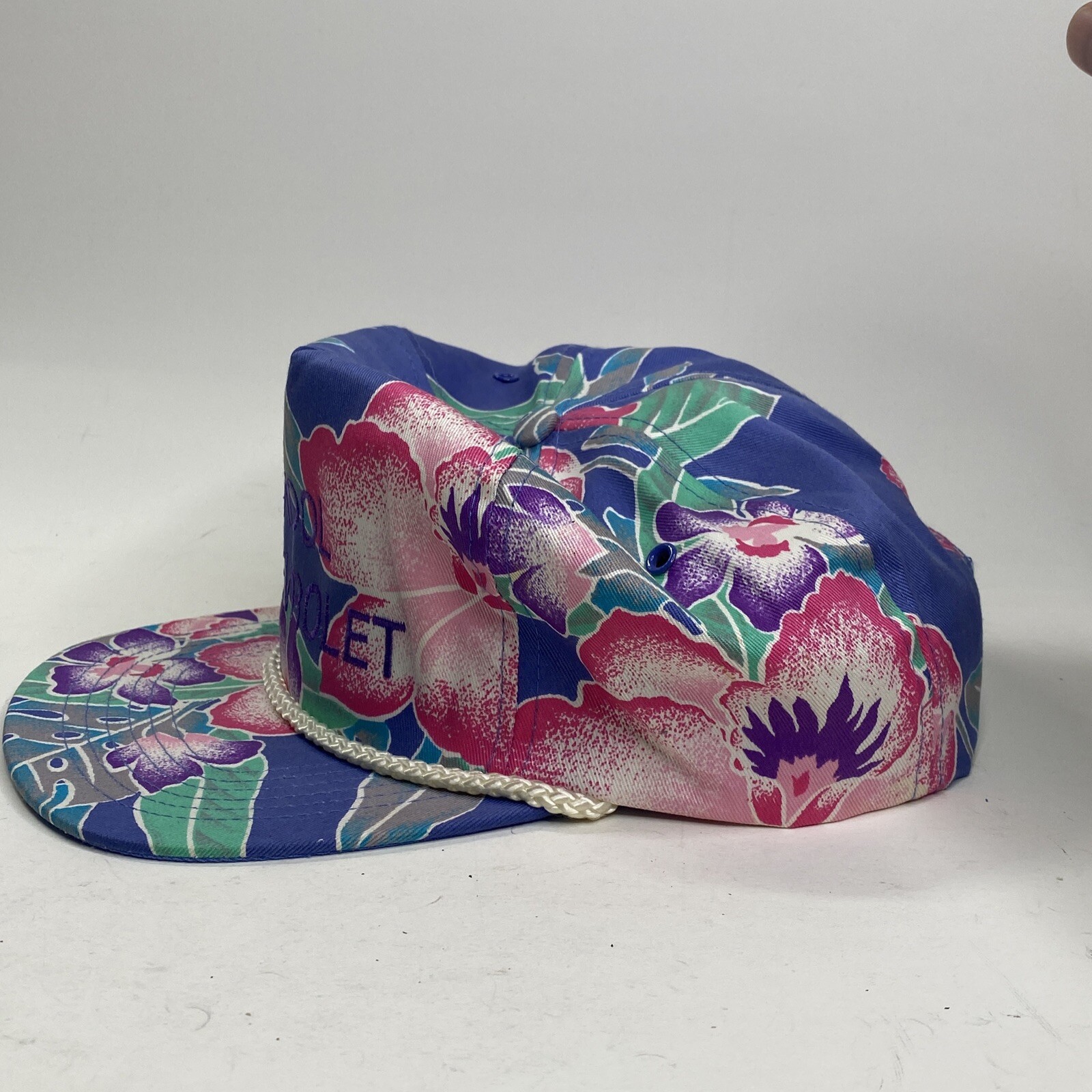 Chevrolet Trucker Style Snapback Hat Colorful Flowers… - Gem