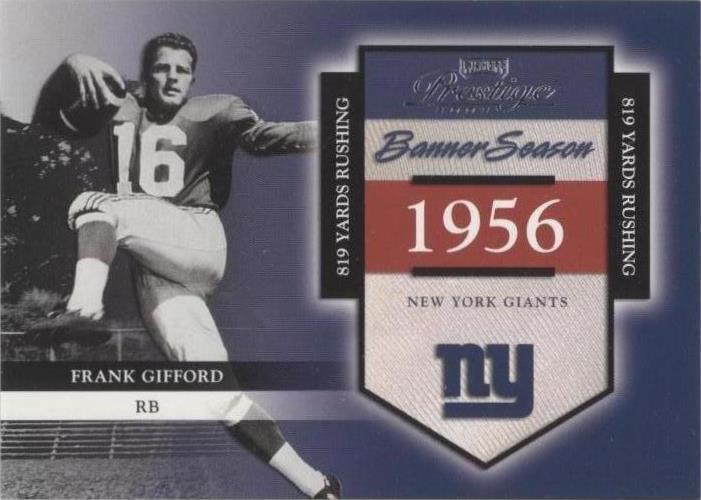 2002 Playoff Prestige - Banner Season Frank Gifford #BS-14 /1956 for ...