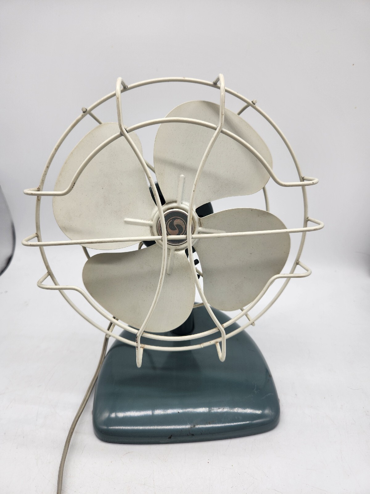 VINTAGE 1960s SUPERIOR One Speed Green Desk Fan GREAT WORKING CONDITION ...