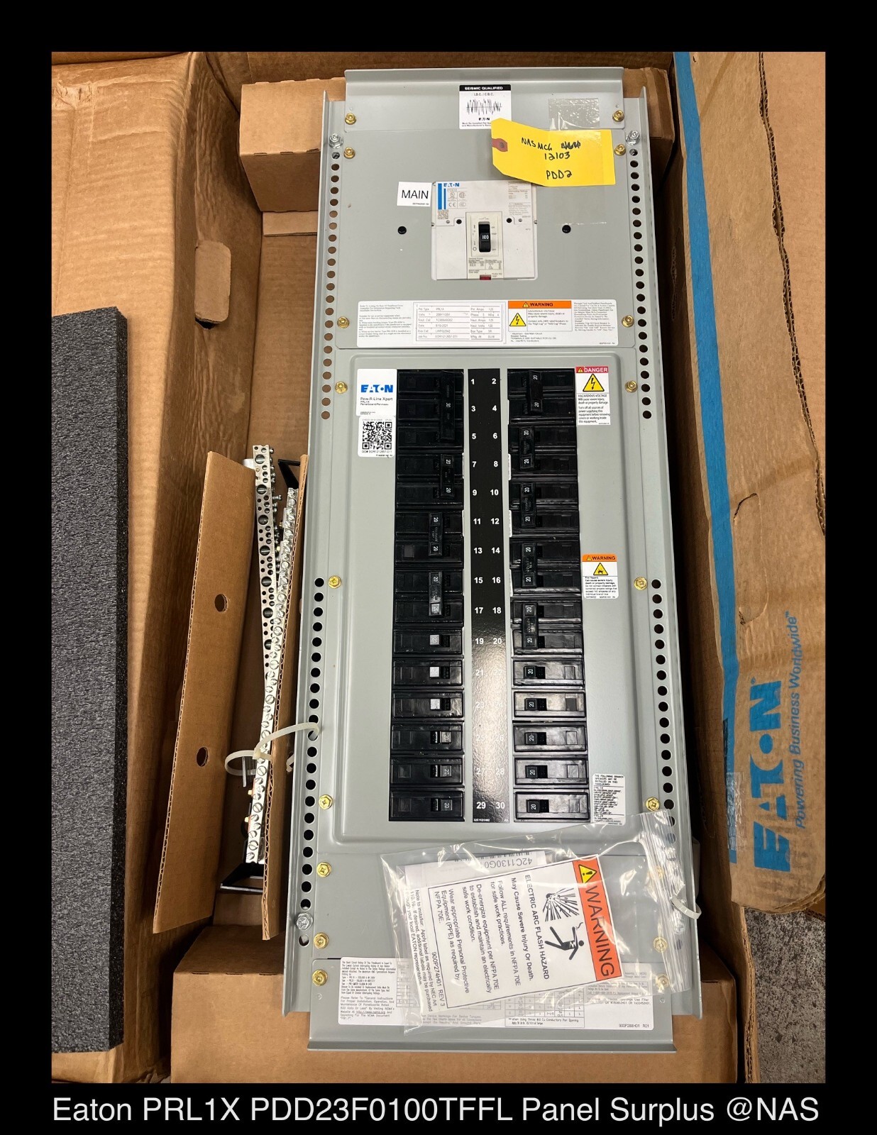 Eaton PRL1X POW-R-LINE 1X PANELBOARD with Eaton PDD23F0100TTFL | eBay