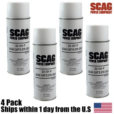 4PK Genuine OEM 12oz Can Scag Orange Cat's Eye Gold Spray Paint 48521 ...