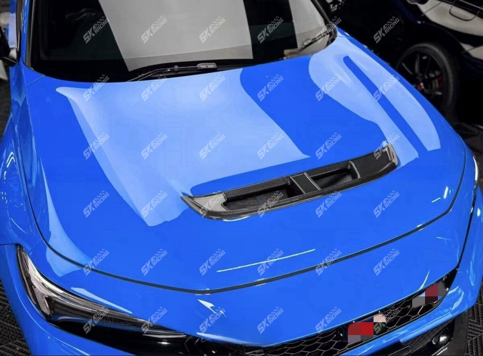 For Honda Civic Type-R FL5 Hood Scoop Hood Vented Intake Trim Real ...