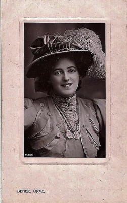 DENISE ORME Edwardian Theatre & Film Actress Rotary Circa 1910 PC UK | eBay
