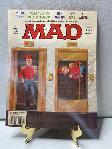 Mad Magazine No. 216 July 1980 Star Trek Al Jaffee Bill Murray Vintage ...