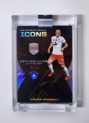 2018 panini eminence soccer Arjen Robben international icons auto #4/10 ...