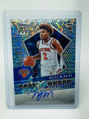 2021-22 Panini Mosaic Miles McBride RC Fast Break Autographs #FBA-MMC ...