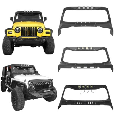 Windshield Frame Cover Cowl Visor Armor Guard For Jeep Wrangler TJ LJ ...